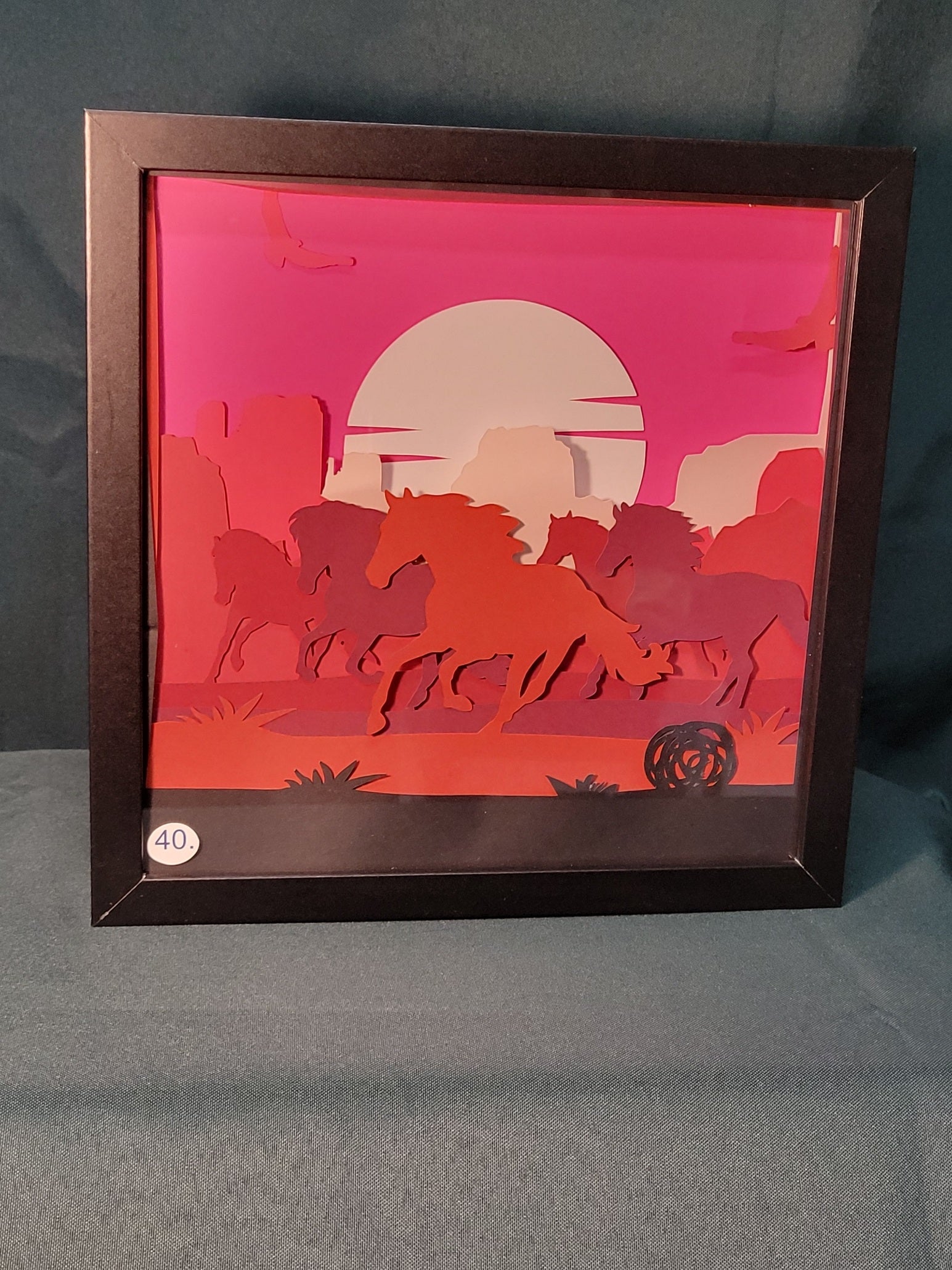 10x10 Running Horses Pink | Pesonalized Handmade Creations